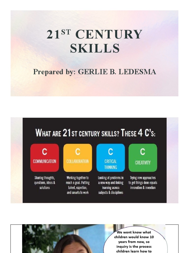21st Century Skills for Future Learning | PDF