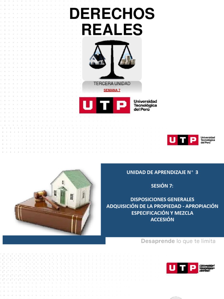 s07.s7 - Derechos Reales Principales La Propiedad. Disposiciones Generales Adquisición de La ...