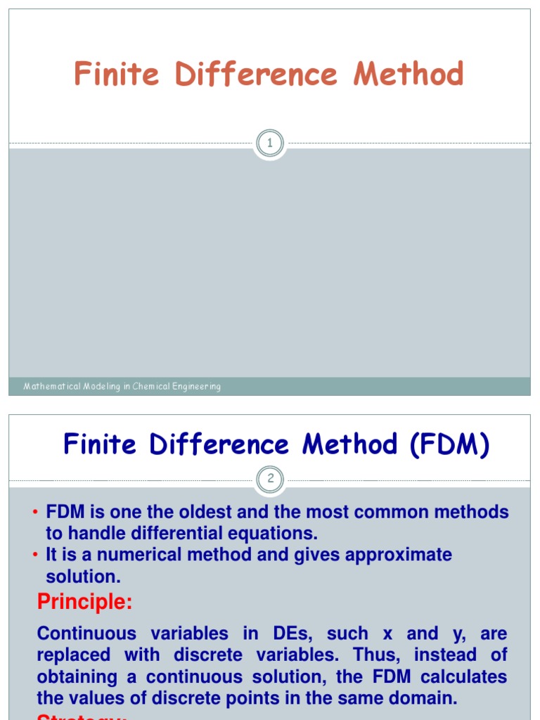 Lecture 10 FDM | PDF | Equations | Ordinary Differential Equation