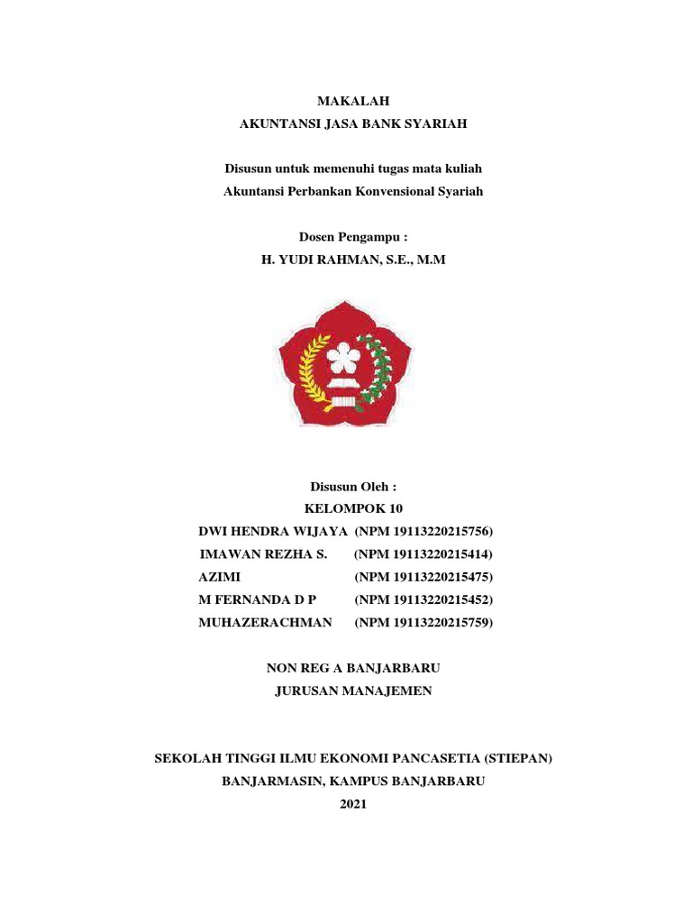 Akuntansi Jasa Bank Syariah di STIEPAN | PDF