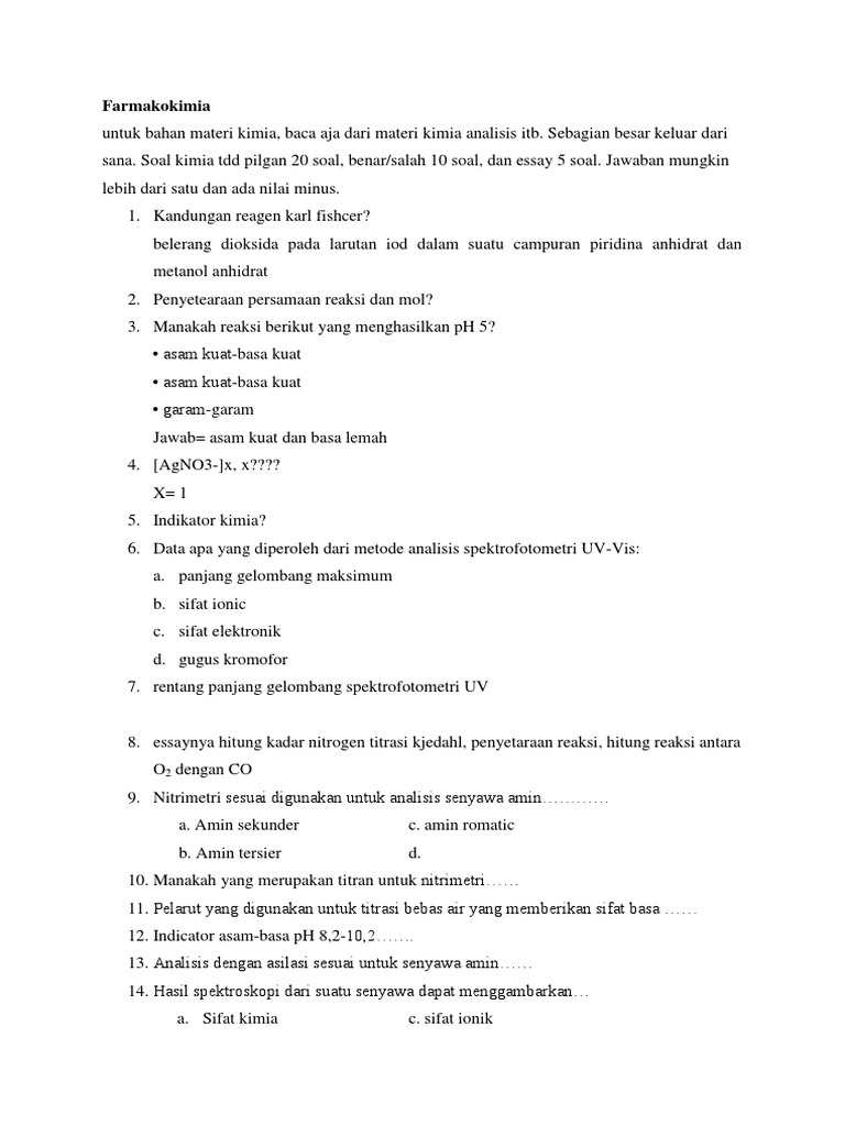 Kumpulan Soal Profesi ITB | PDF