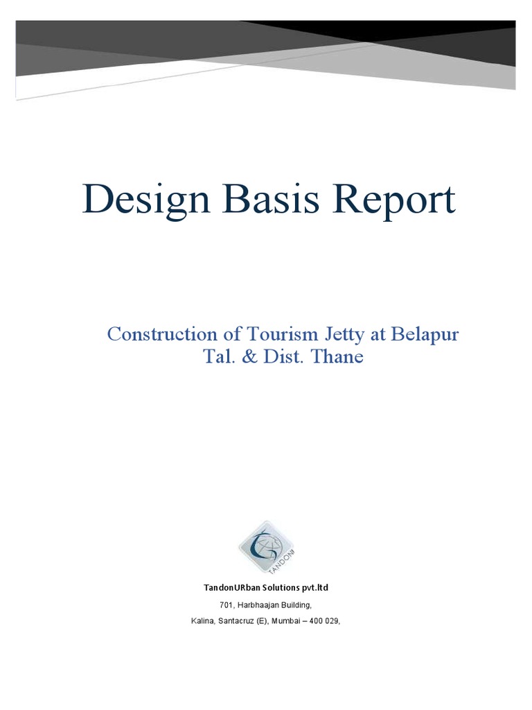Design Basis Report-Belapur Jetty | PDF | Deep Foundation ...