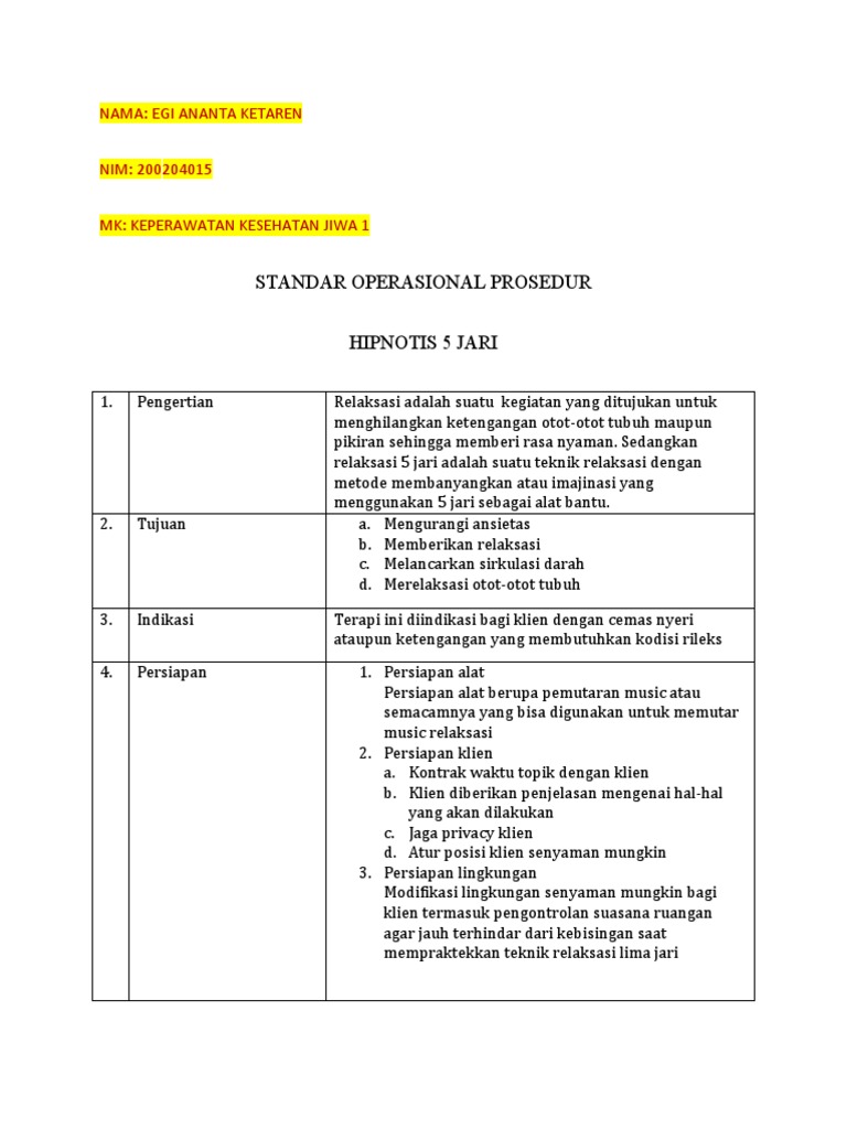 Relaksasi 5 jari | PDF Relaksasi 5 jari | PDF