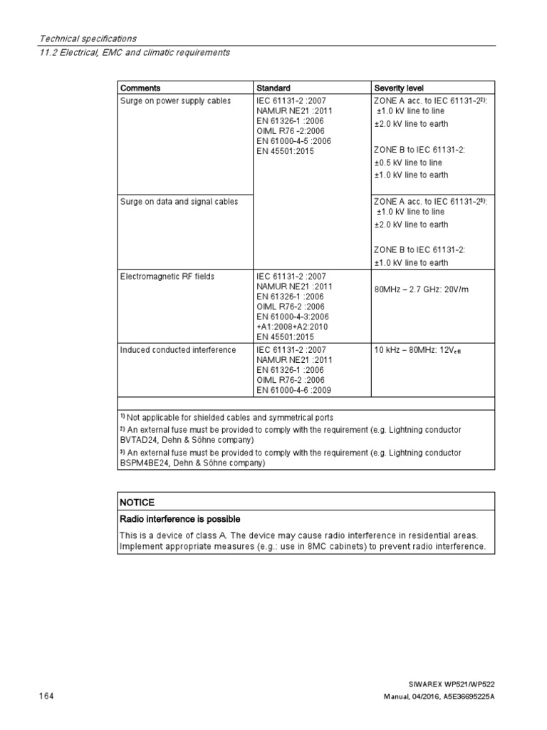 Manual SIWAREX WP521 WP522 en - PDF Page 164 | PDF | Electromagnetic Interference ...