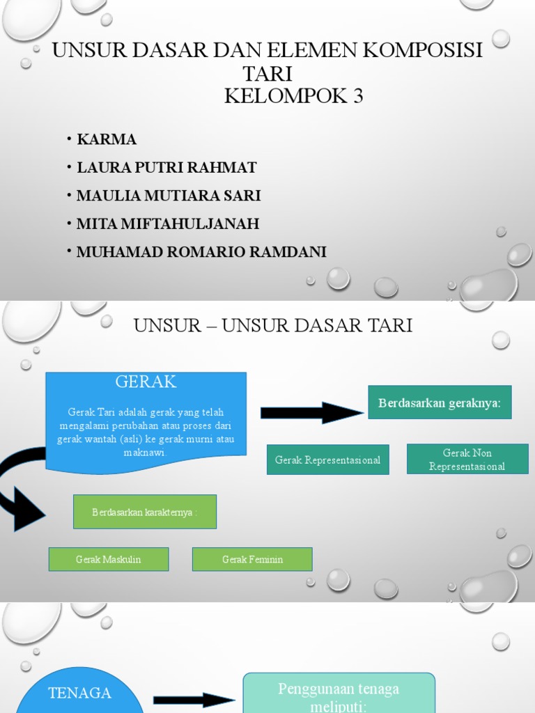 KEL 3 UNSUR DASAR DAN Elemen Komposisi Seni Tari | PDF