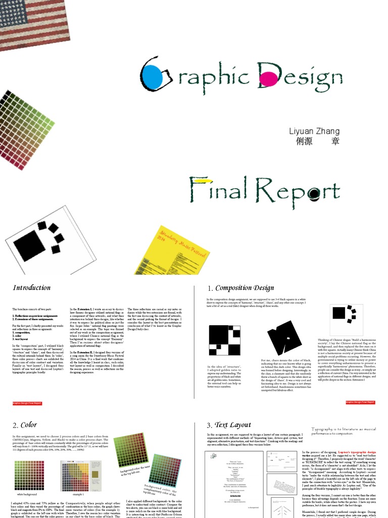 Graphic Design Final Report | PDF | Typography | Graphic Design