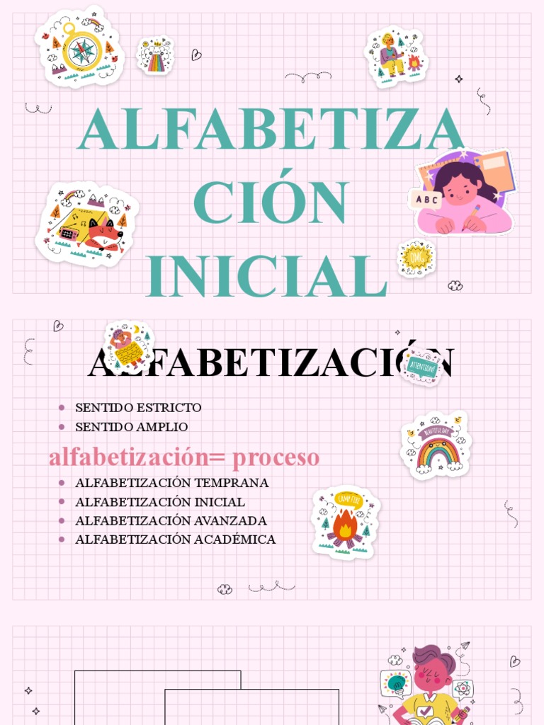 Alfabetización Inicial Power Point | PDF