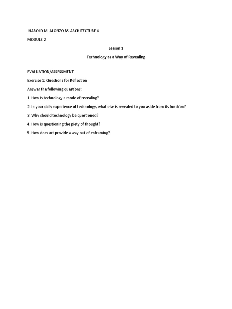 STS Module 2 Lesson 1 & 2 | PDF | Science | Martin Heidegger