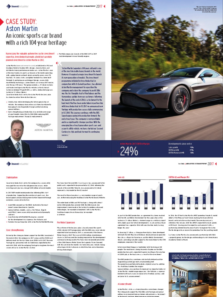 Aston Martin Case Study 2017 | PDF | Luxury Brands | Motor Vehicle ...