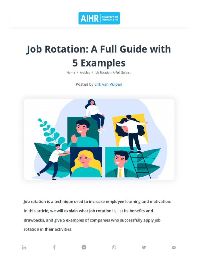 Job Rotation - A Full Guide With 5 Examples - AIHR | PDF | Employment ...