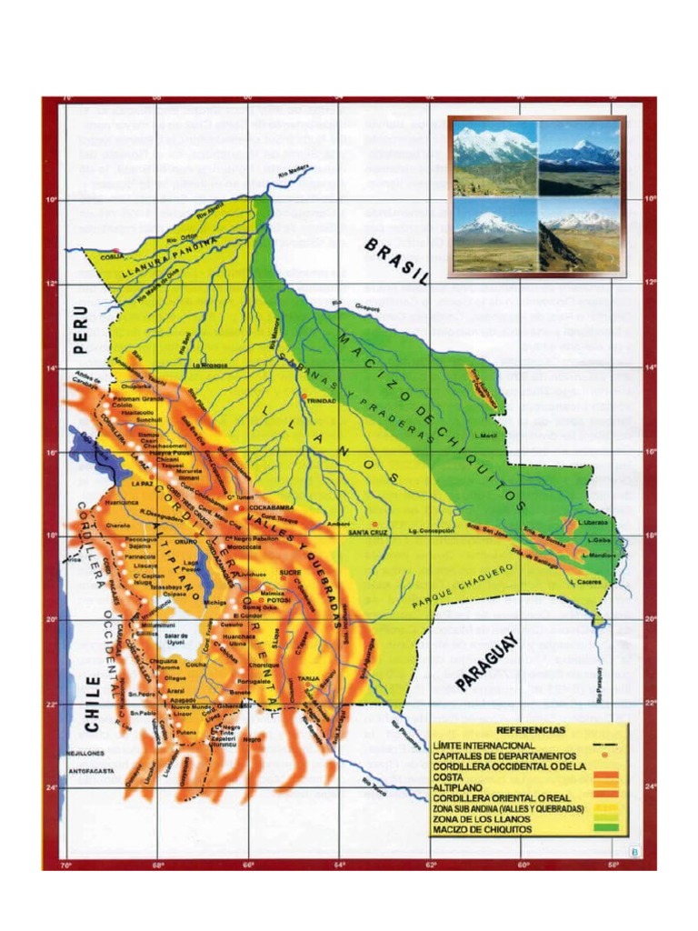 Mapa Hidrografico y Cuencas de Bolivia | PDF