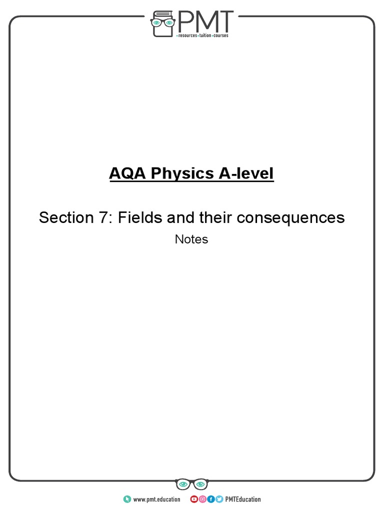 AQA A-Level Physics: Fields Notes | PDF | Electromagnetic Induction ...