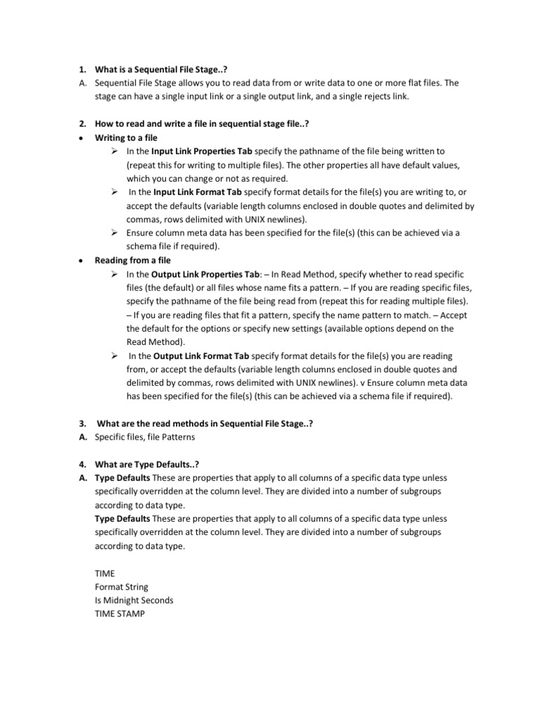 Sequential | PDF | Comma Separated Values | File Format
