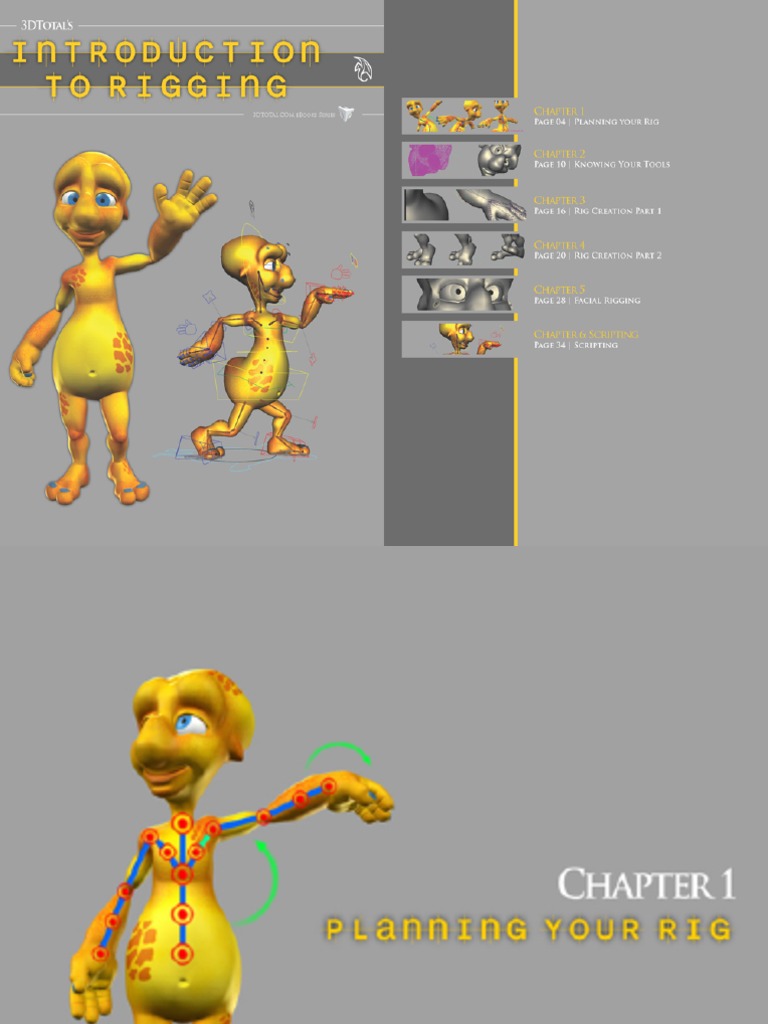 3D Total's Introduction To Rigging MAYA | PDF | Elbow | Arm