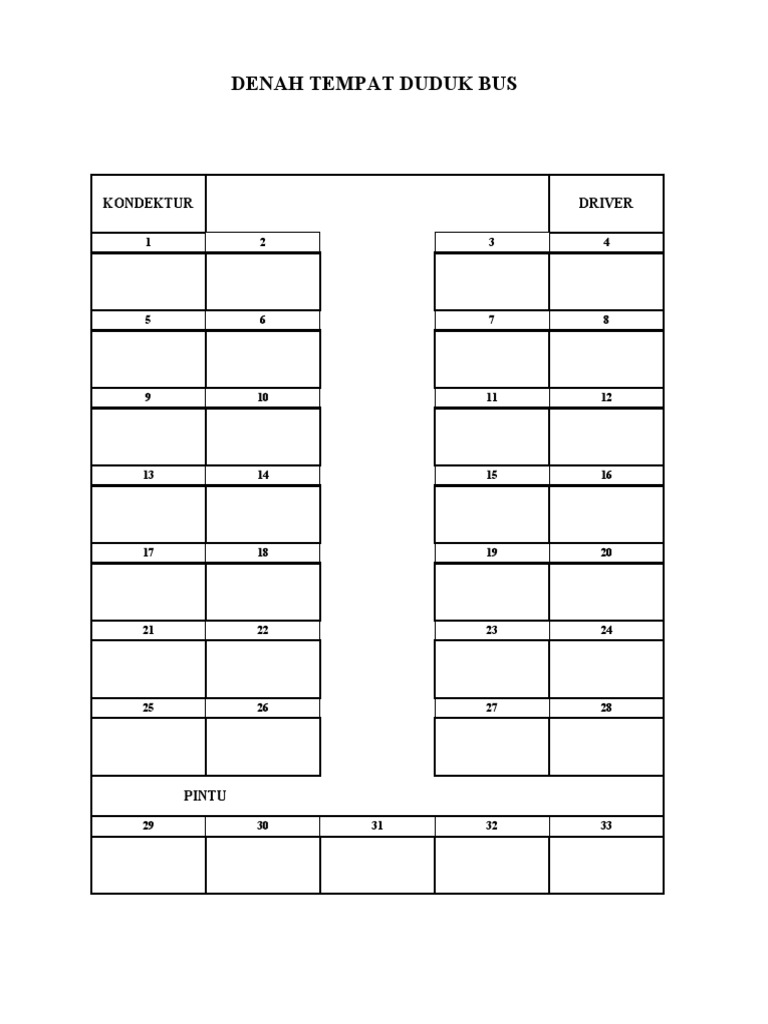 Denah Bus Kecil | PDF