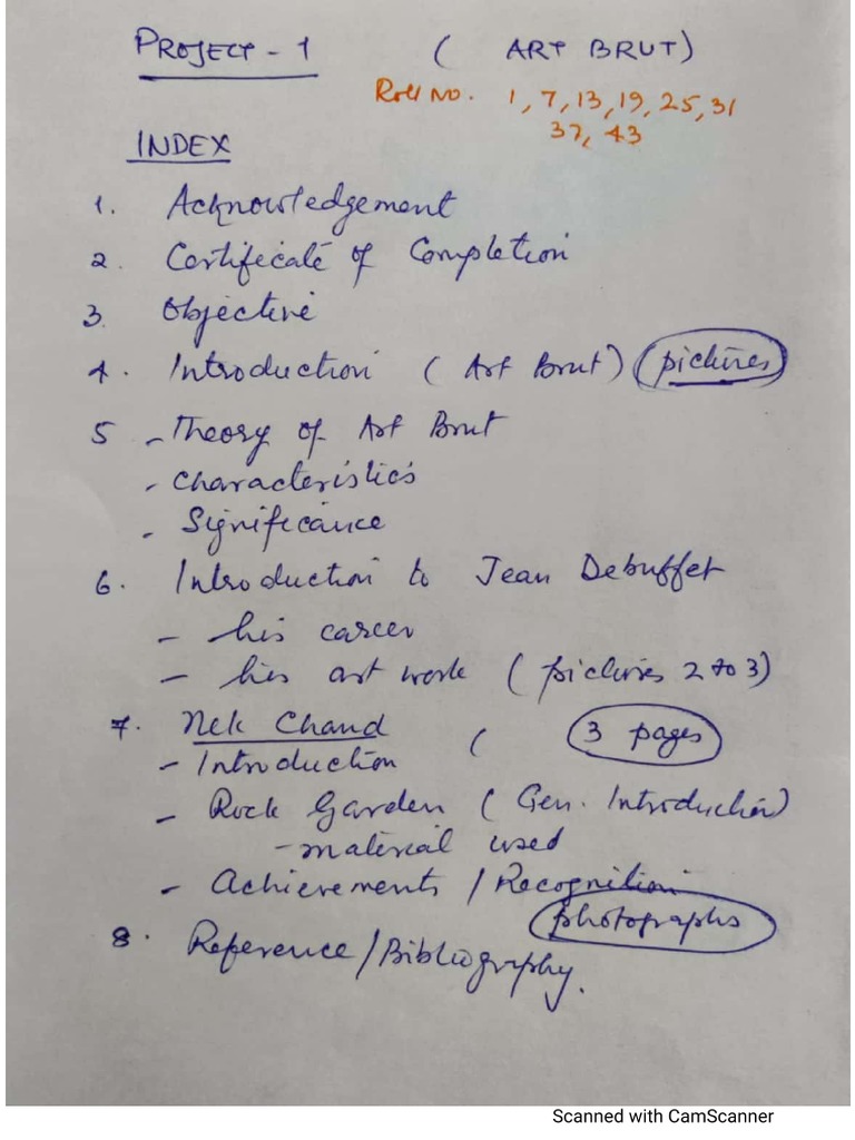 Class Xi English Project | PDF