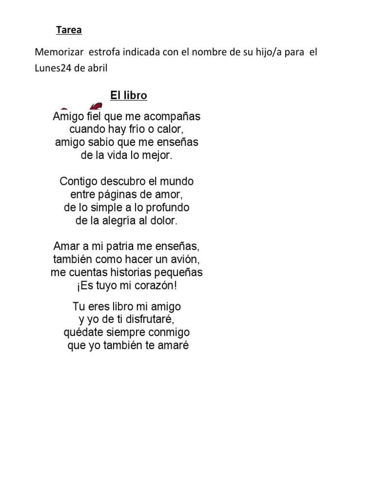 Poema El Libro | PDF