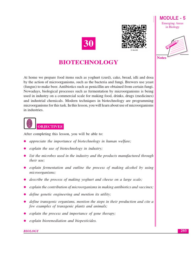 Biotechnology: Module - 5 | PDF | Molecular Cloning | Plasmid