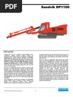 Sandvik DP1500 Drilling Rig Specifications | PDF | Drill | Drilling