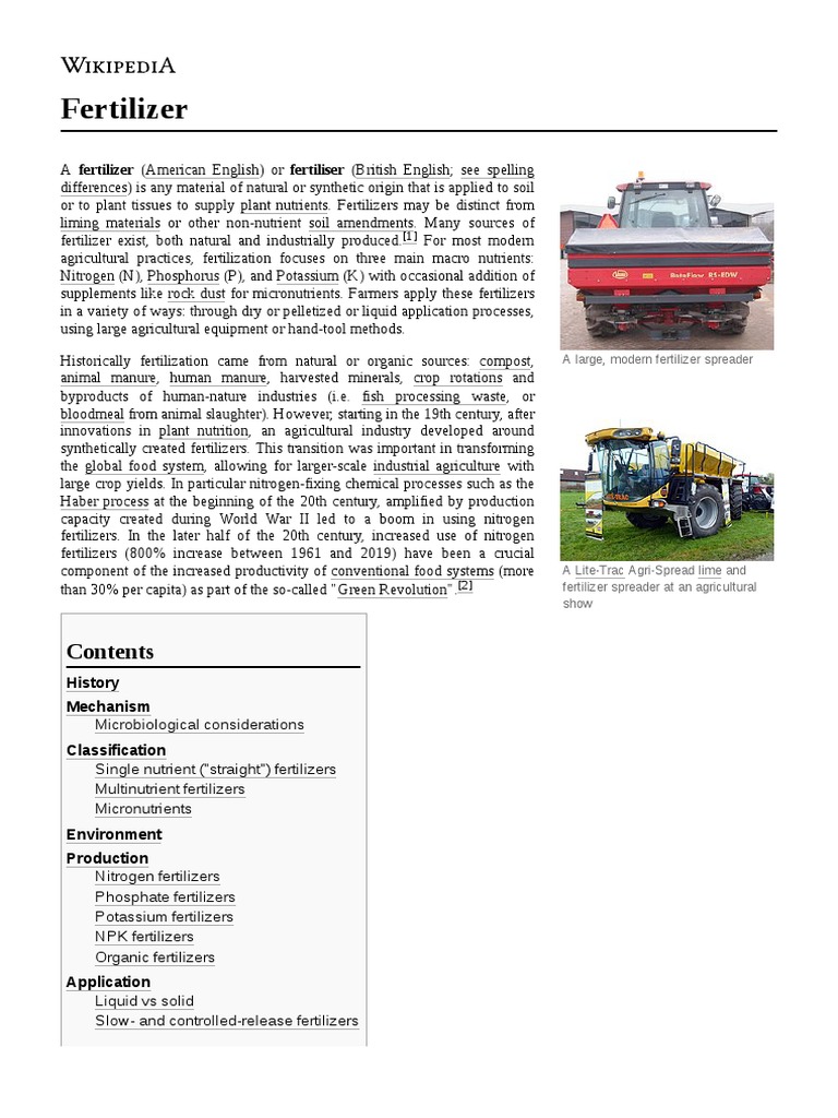 Fertilizer Introduction | PDF | Fertilizer | Greenhouse Gas