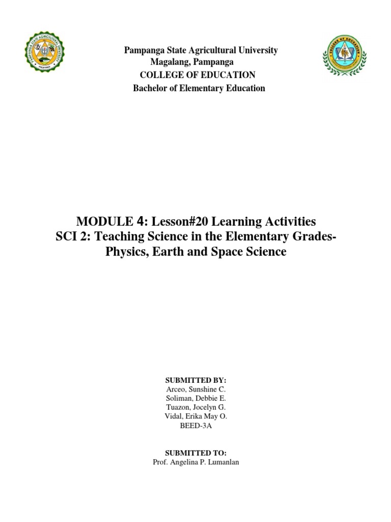 Group6 - Module 4 - Lesson20 - LA | PDF | Educational Assessment | Multiple Choice