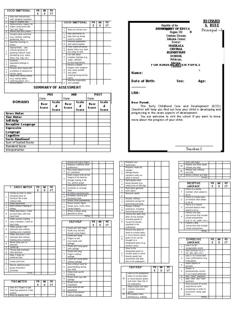 Eccd Checklist Long | PDF