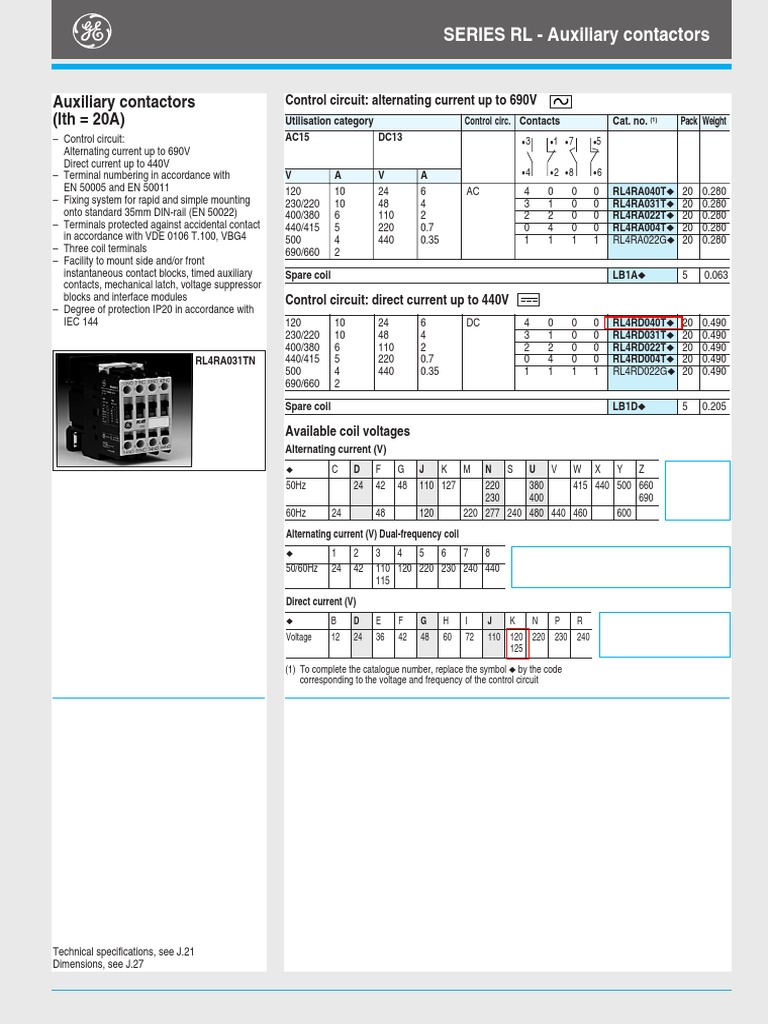 Item 22 - RL4 Relay | Download Free PDF | Alternating Current ...