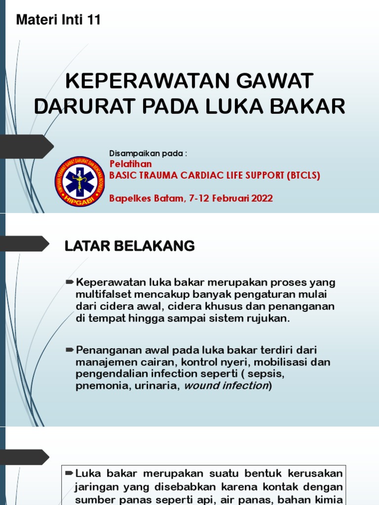 Asuhan Keperawatan Gawat Darurat Luka Bakar | PDF