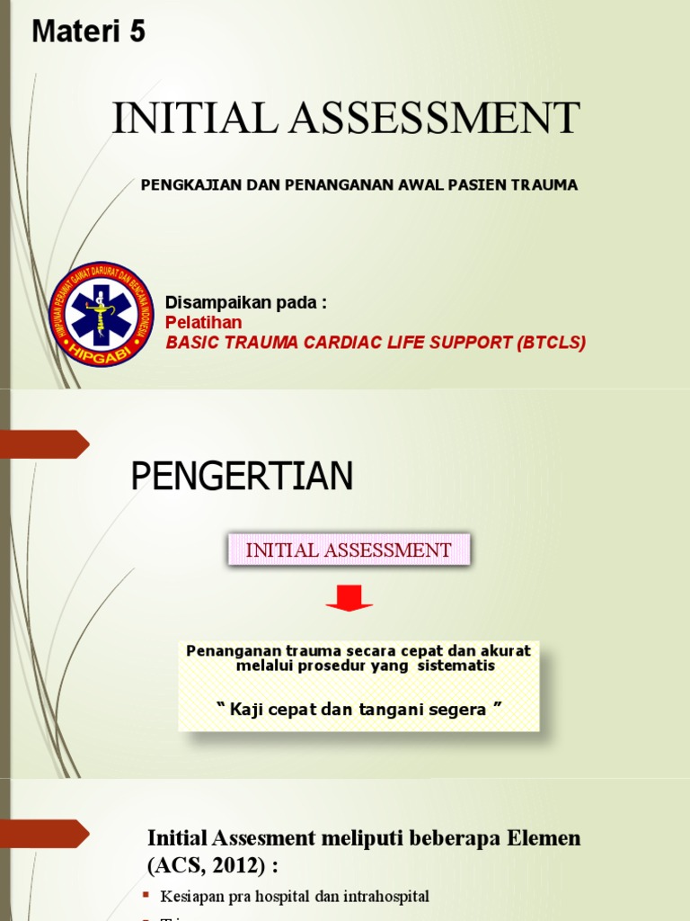 Initial Assessment | PDF