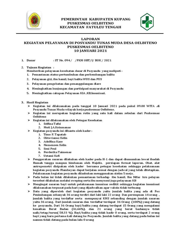 LPD Posyandu Januari | PDF