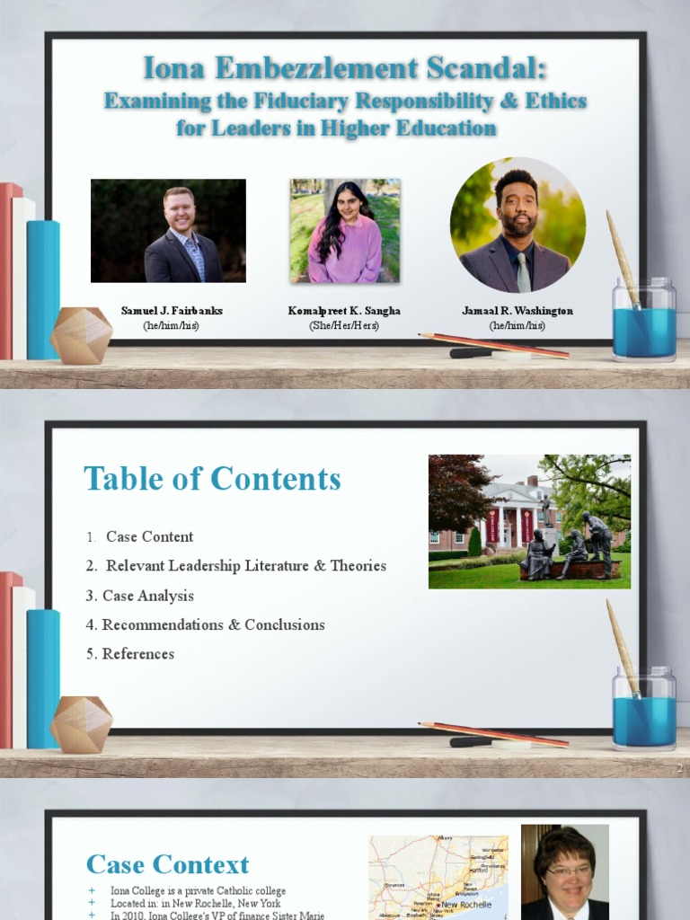 Iona College Embezzlement Case Study | PDF | Leadership | Accountability