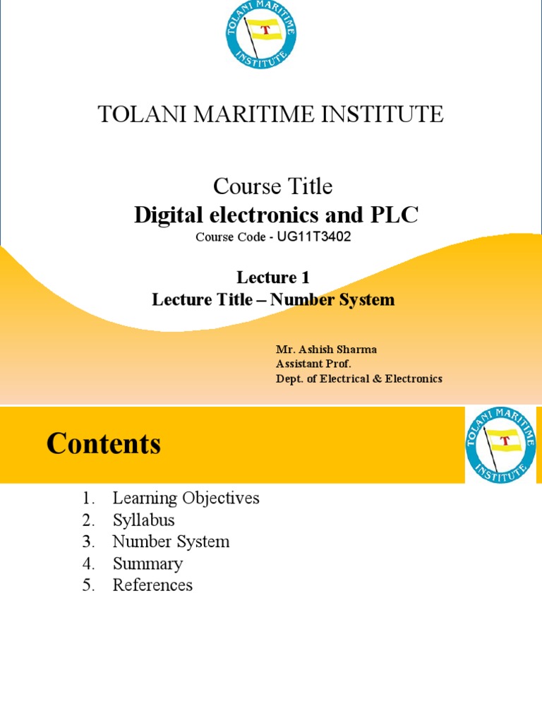 Digital Systems of PPT Lecture 1 | PDF | Programmable Logic Controller ...
