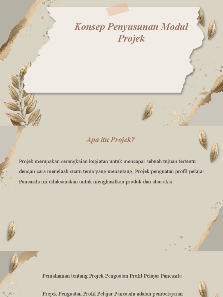 Hari Ke - 3 Konsep Penyusunan Modul Projek | PDF