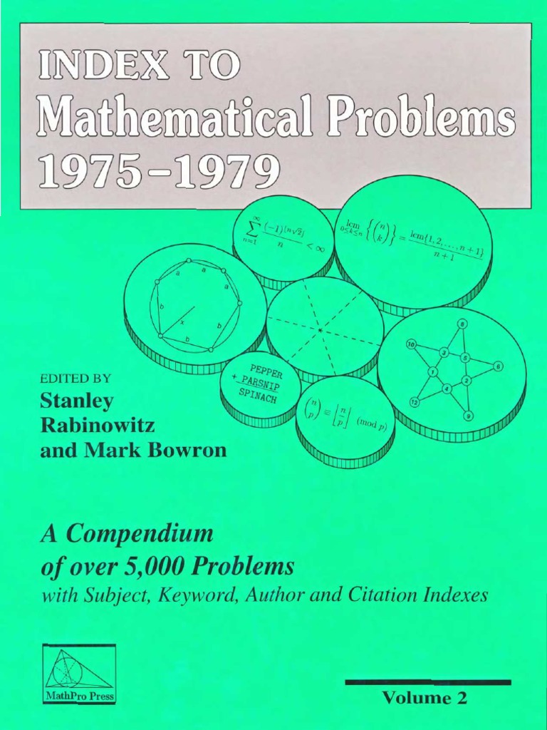 Index To Mathematical Problems 1975 1979 | PDF | Trigonometric ...
