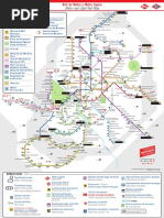 Plano Esquemático Metro Madrid 2025 | PDF