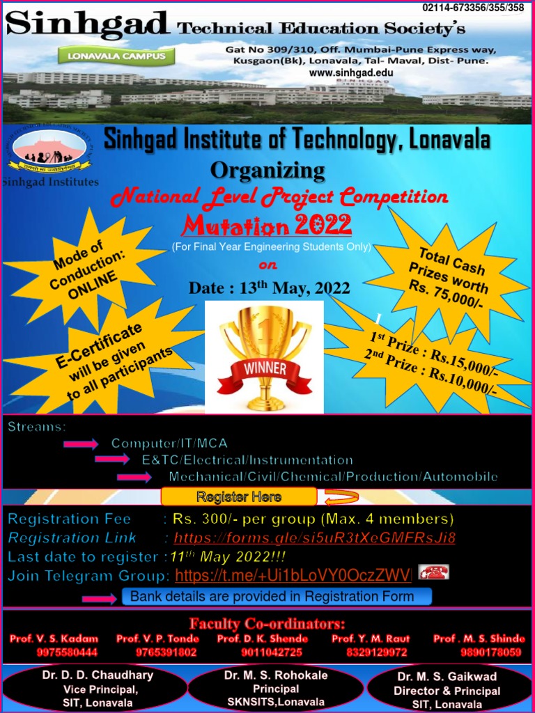 Final Project Competition Poster For BE Students | PDF | Art | Computers