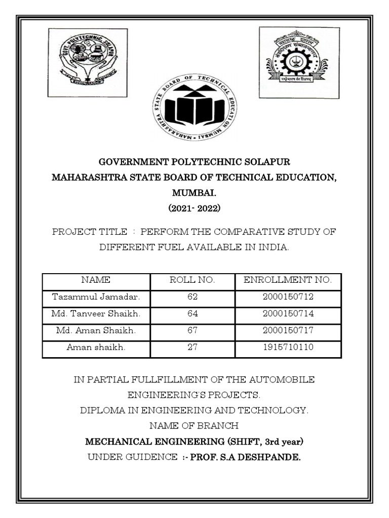 Comparative Study of Alternative Fuels in India | PDF | Biodiesel | Biofuel