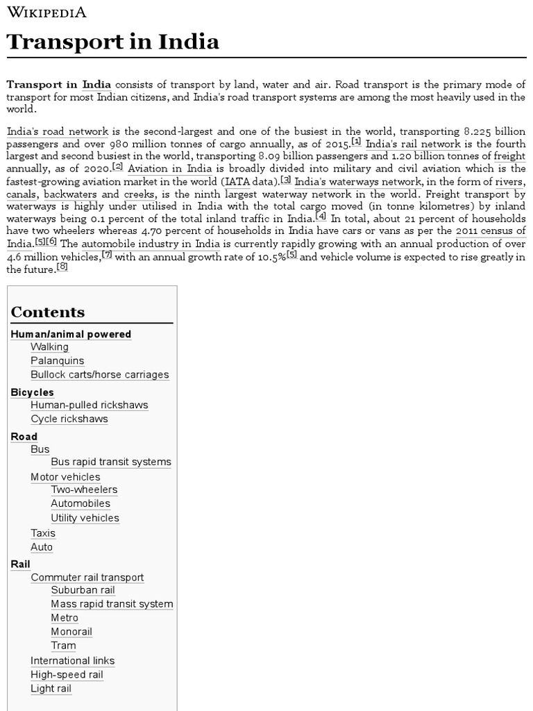 Transport in India | Download Free PDF | Transport | Airport