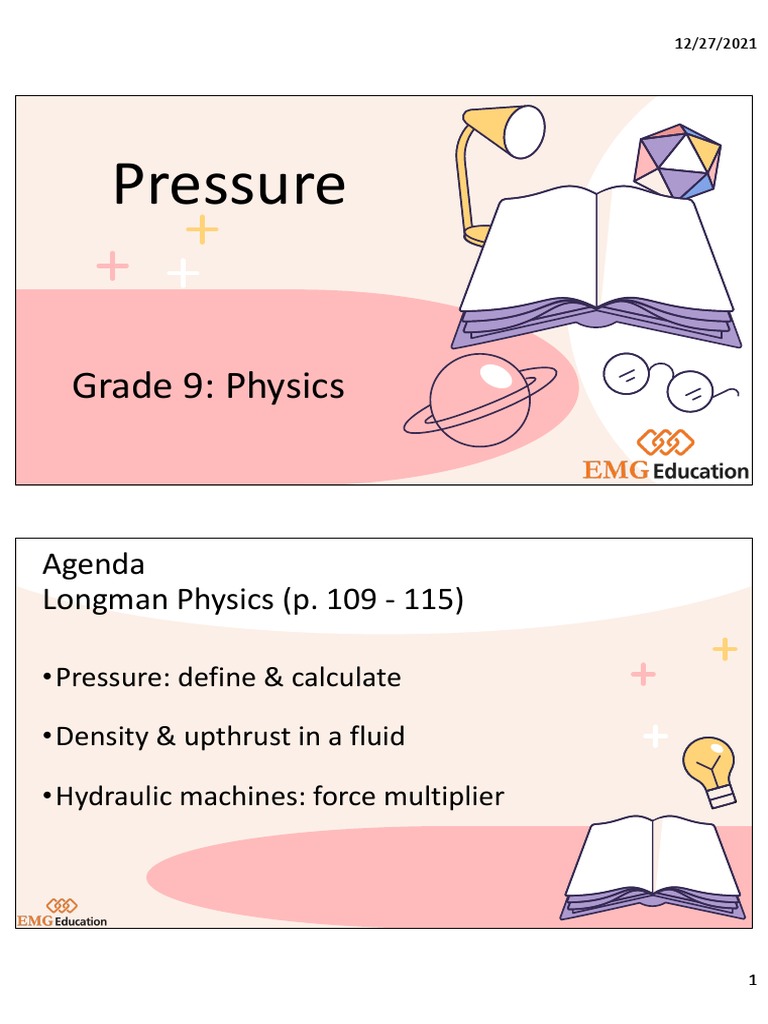 Pressure PPT - Handout | PDF | Pressure | Buoyancy