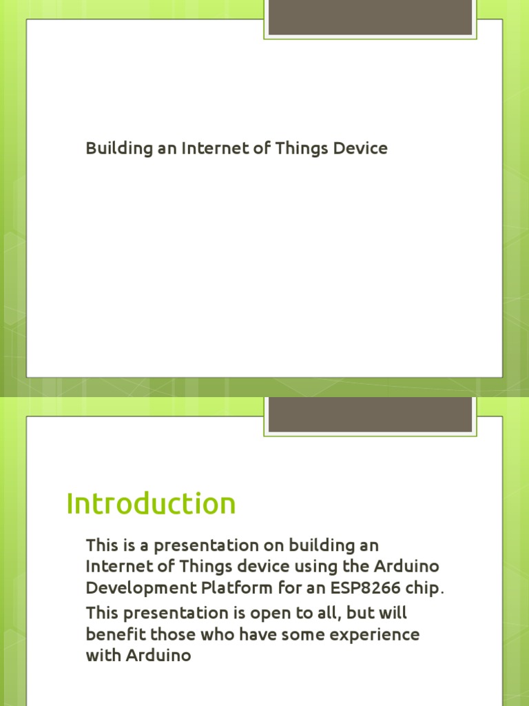 Iot - Esp8266 - 1 | PDF | Arduino | Internet Of Things