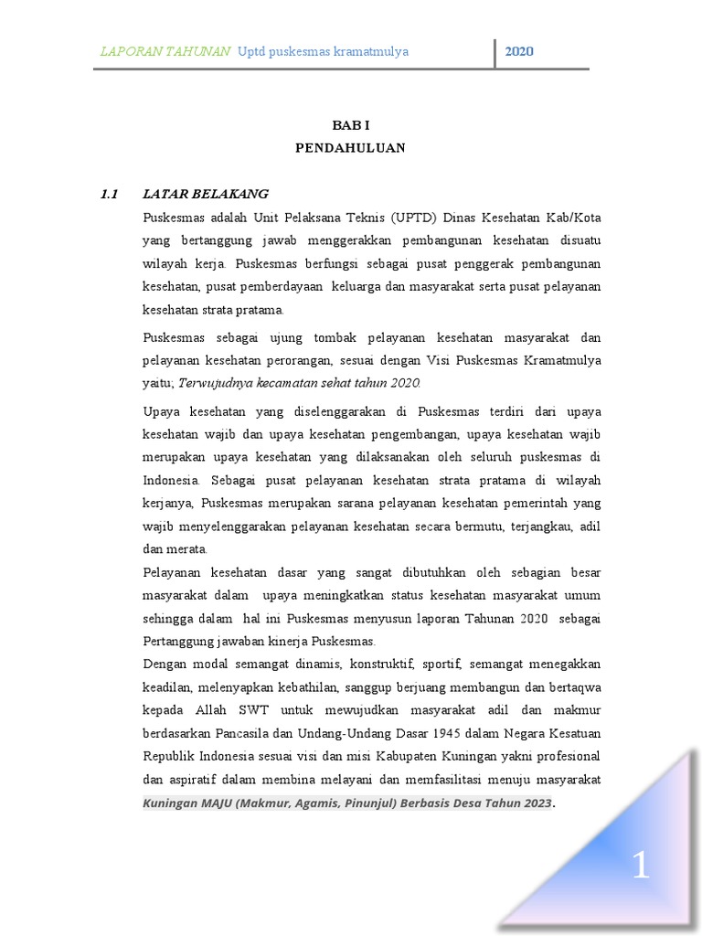 Laporan Tahunan 2020 | PDF | Kesehatan Holistik