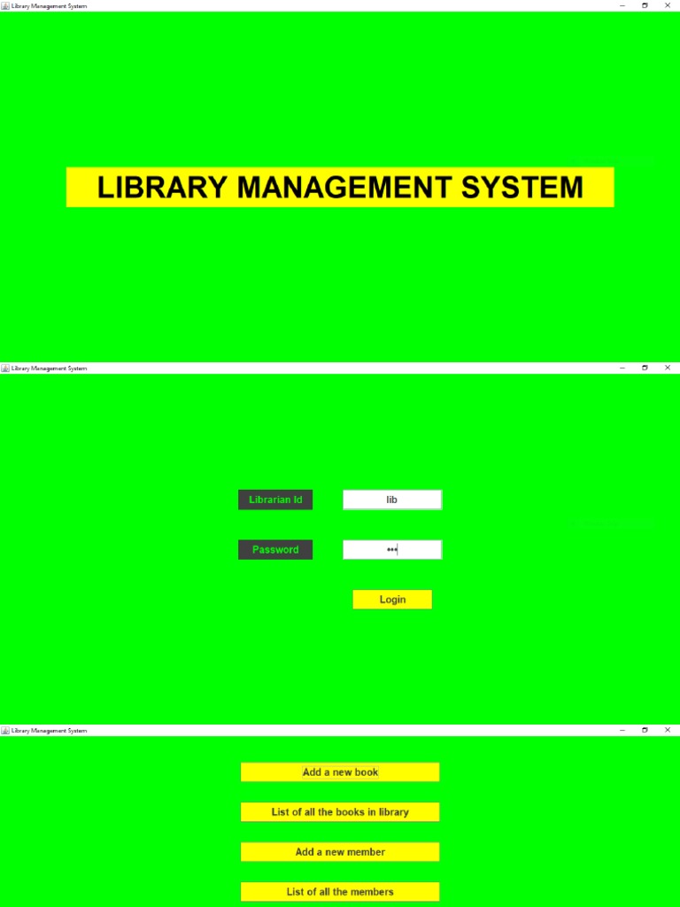 3rd Sem LibraryManagementSystem | PDF