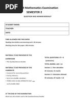 Year - 8 - Algebra Test With Ans | PDF | Mathematics