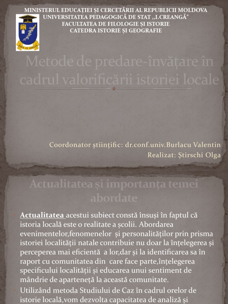 Metode de Predare La Istorie | PDF
