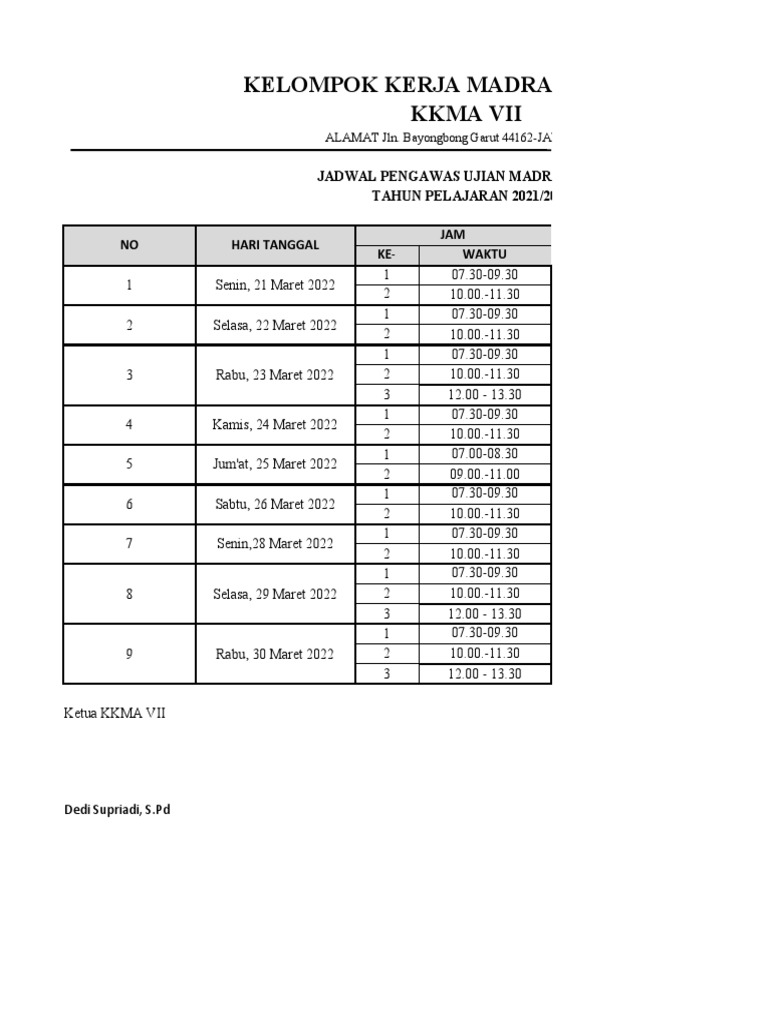 Jadwal UM 20-21-1 | PDF
