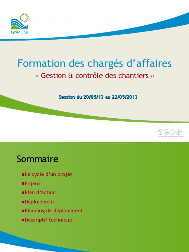 Formation Lydec | PDF | Secteurs de l'économie | Ingénierie civile