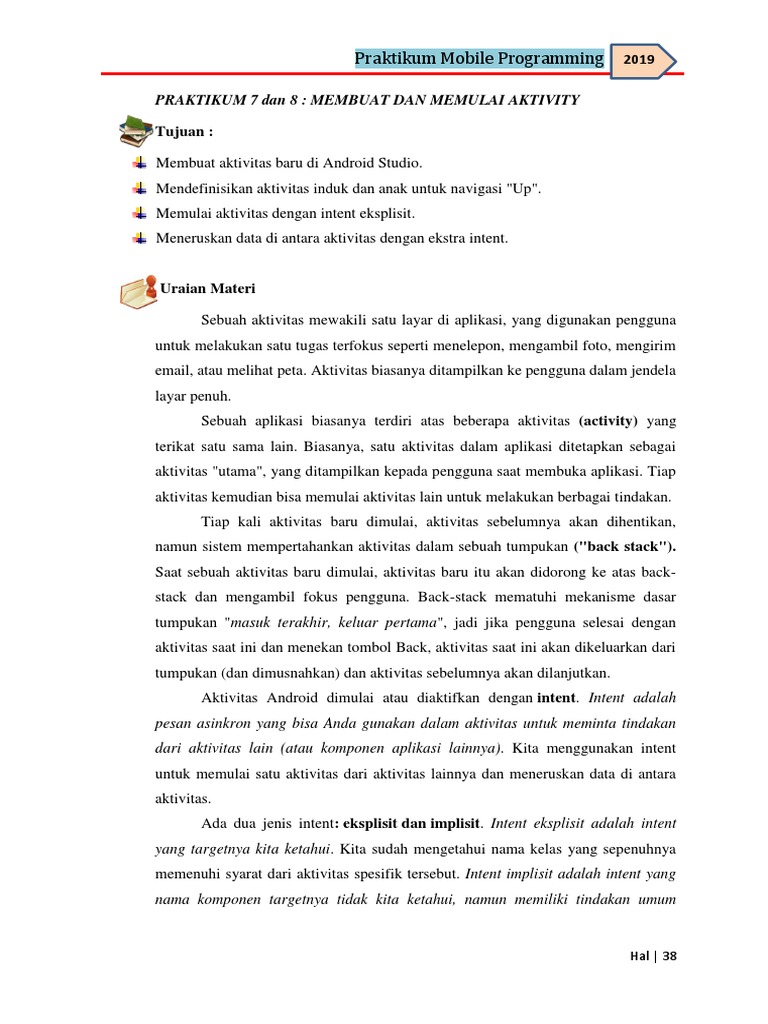 Modul Pemrograman Mobile Halaman 43 53 | PDF