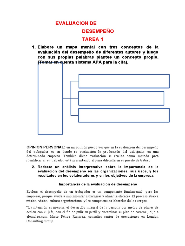 Evaluacion de Desempe o | PDF | Evaluación | Gestión de recursos humanos
