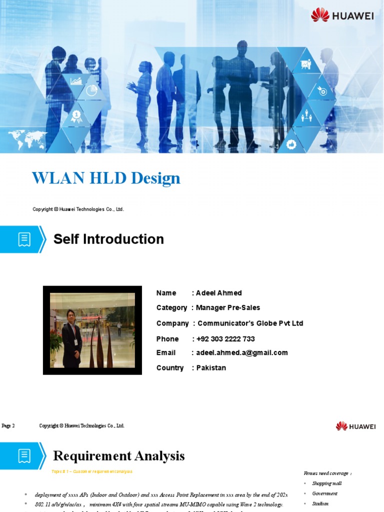 Course12 - Appendix1 - Template - WLAN HLD Design Working | PDF ...