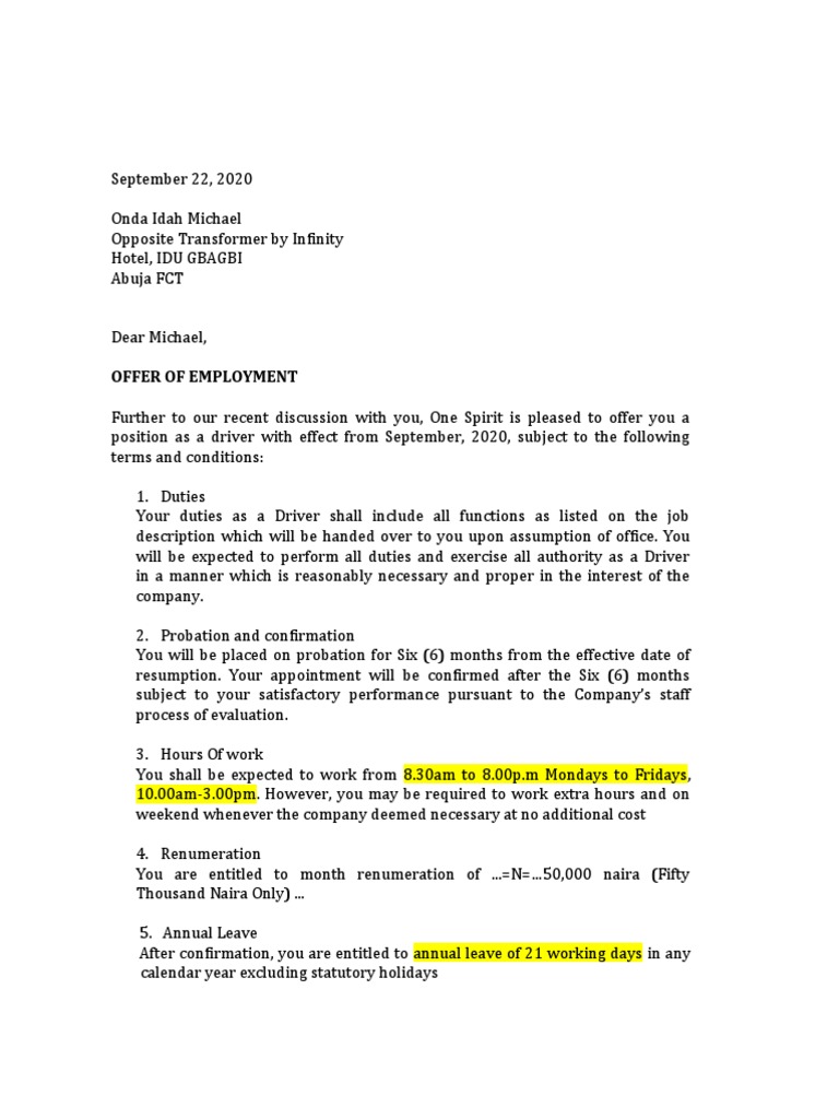 Sample - Appointment Letter | PDF | Business | Civil Law (Legal System)